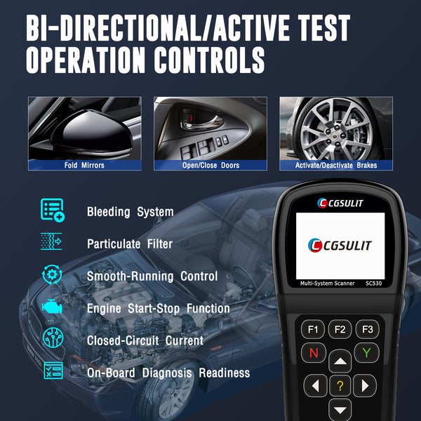 CGSULIT SC530 Chrysler/ Jeep/ Dodge OBD2 Scanner Scan Tool