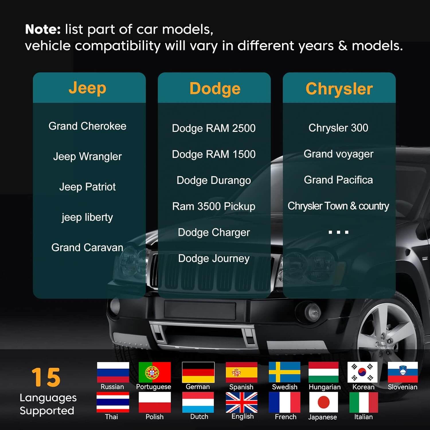 CGSULIT SC530 Chrysler/ Jeep/ Dodge OBD2 Scanner Scan Tool
