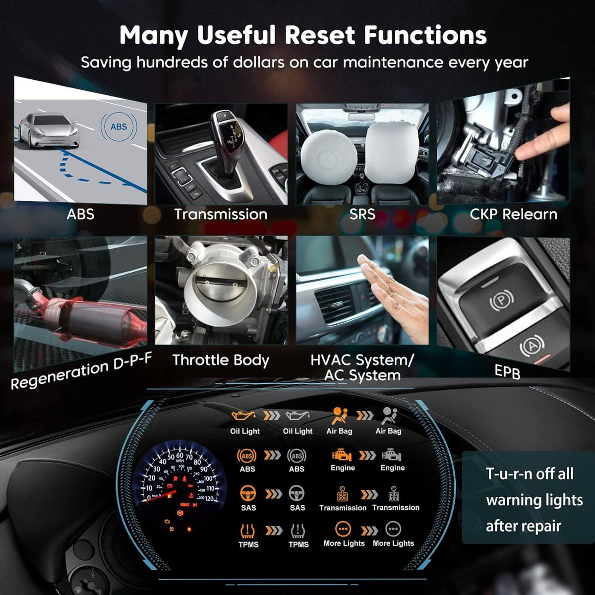 CGSULIT SC530 Chrysler/ Jeep/ Dodge OBD2 Scanner Scan Tool